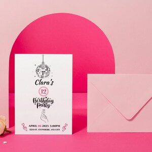 K-pop Birthday Invitation | Digital K-pop Party Invite | Editable ...