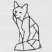 Geometric Fox SVG: Vector Cut File for Cricut, Silhouette (digital ...