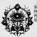 Gothic Sunflower SVG, Flower Svg, Digital Download, Clipart, Distressed ...