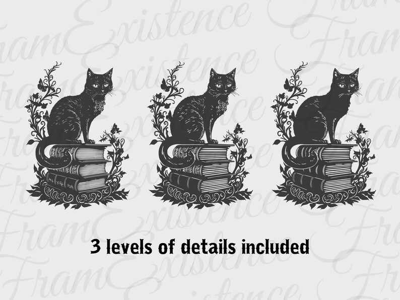 Cat Spell Book SVG: Gothic Witch Design (digital Download) - Etsy