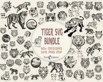 Tiger Svg - Etsy