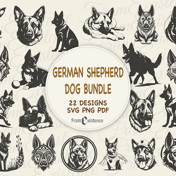 German Shepherd Svg - Etsy