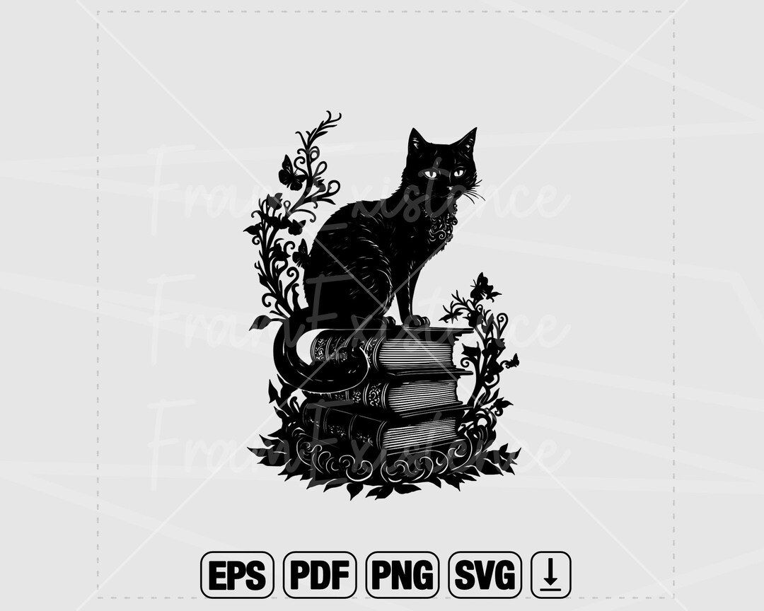 Cat Spell Book SVG / Witch SVG / Cat SVG / Gothic Svg / Book - Etsy UK