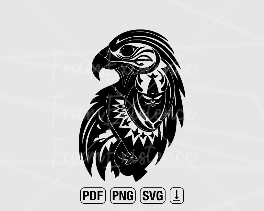 Aztec Eagle Svg Eagle Clipart Black Animal Design Eagle - Etsy Australia