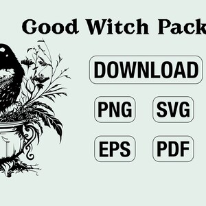 Good Witch SVG Bundle, Witch Svg, Cat Svg, Magic Svg, Mystical Svg ...