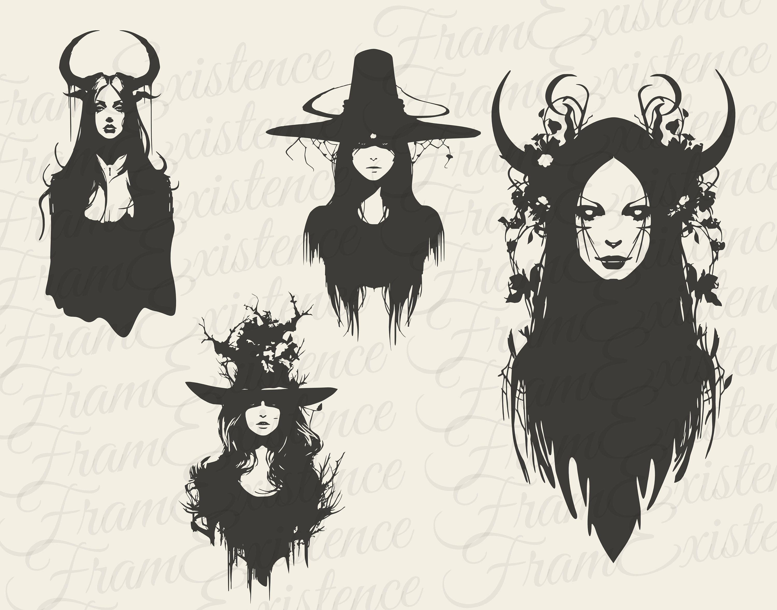 Gothic Witchcraft Svg Bundle Witch Svg Cat Svg Magic Svg - Etsy