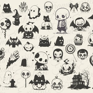 Cute Halloween Svg Bundle, Autumn Svg, Witch Svg, Cat Svg, Ghost Svg ...