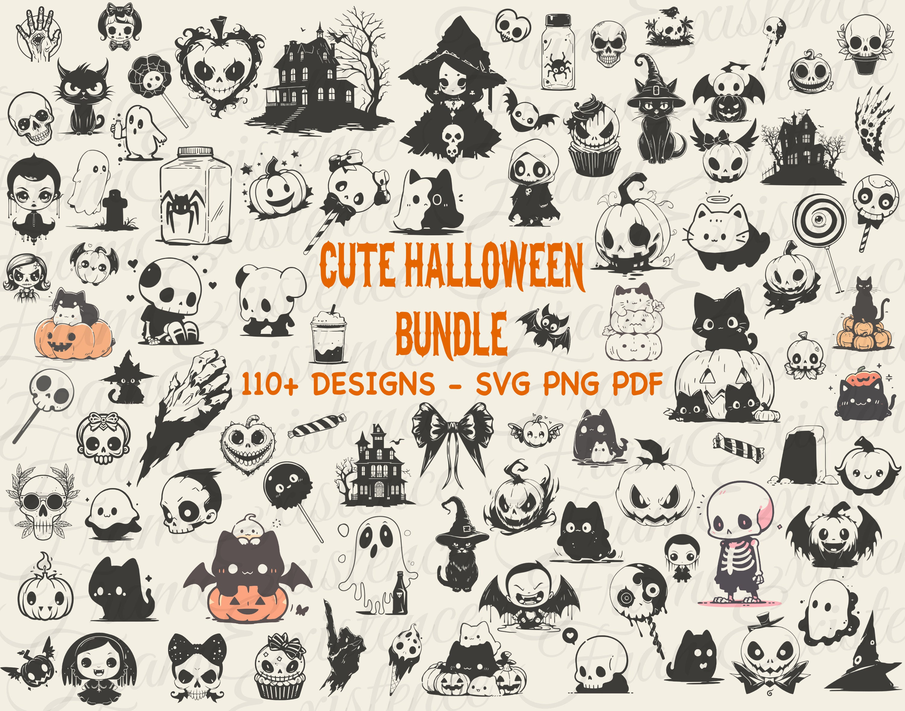 Cute Halloween Svg Bundle, Autumn Svg, Witch Svg, Cat Svg, Ghost Svg ...