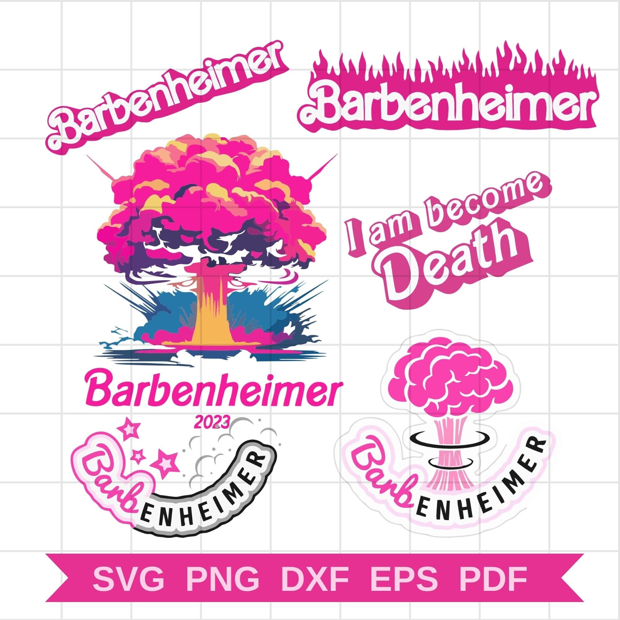 Barbenheimer Svg, Movie Design, Instant Download, Png, Svg, Dxf, Eps - Etsy