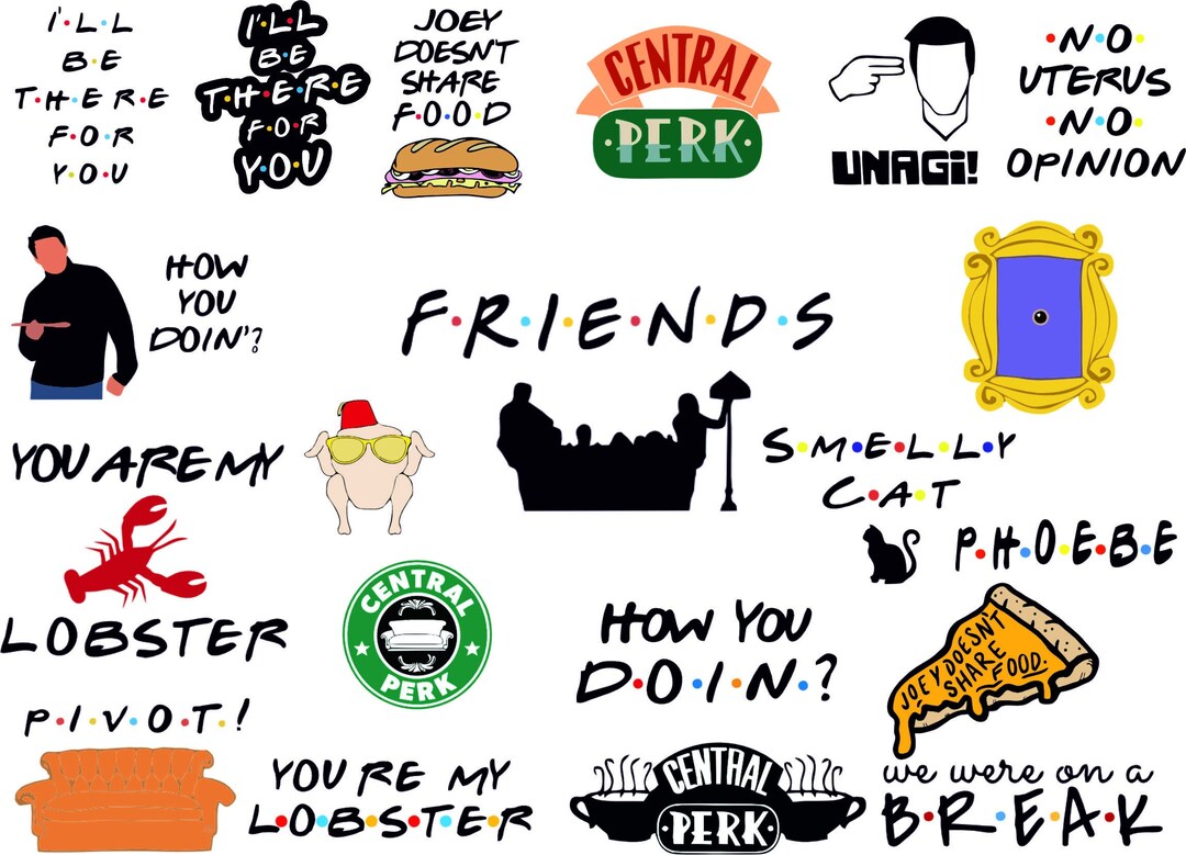 Friends Svg,layered Files,cricut Svg Files,svg Bundle Layered Files ...