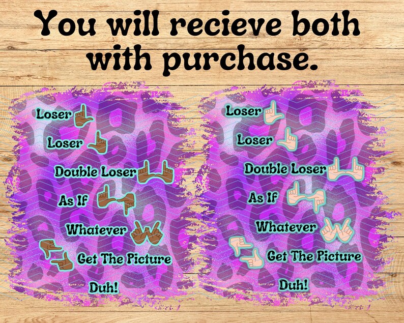 Loser Loser Double Loser as If Whatever Get the Picture Duh - Etsy