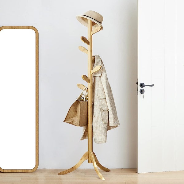 Bamboo Coat Rack - Etsy