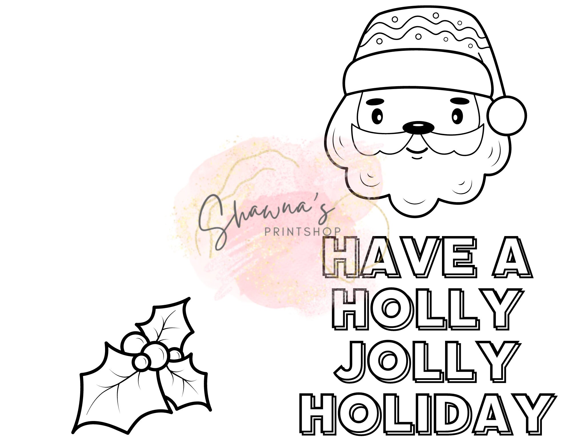 Kids Christmas Craft, Coloring Activity, Children's Christmas Cards ...