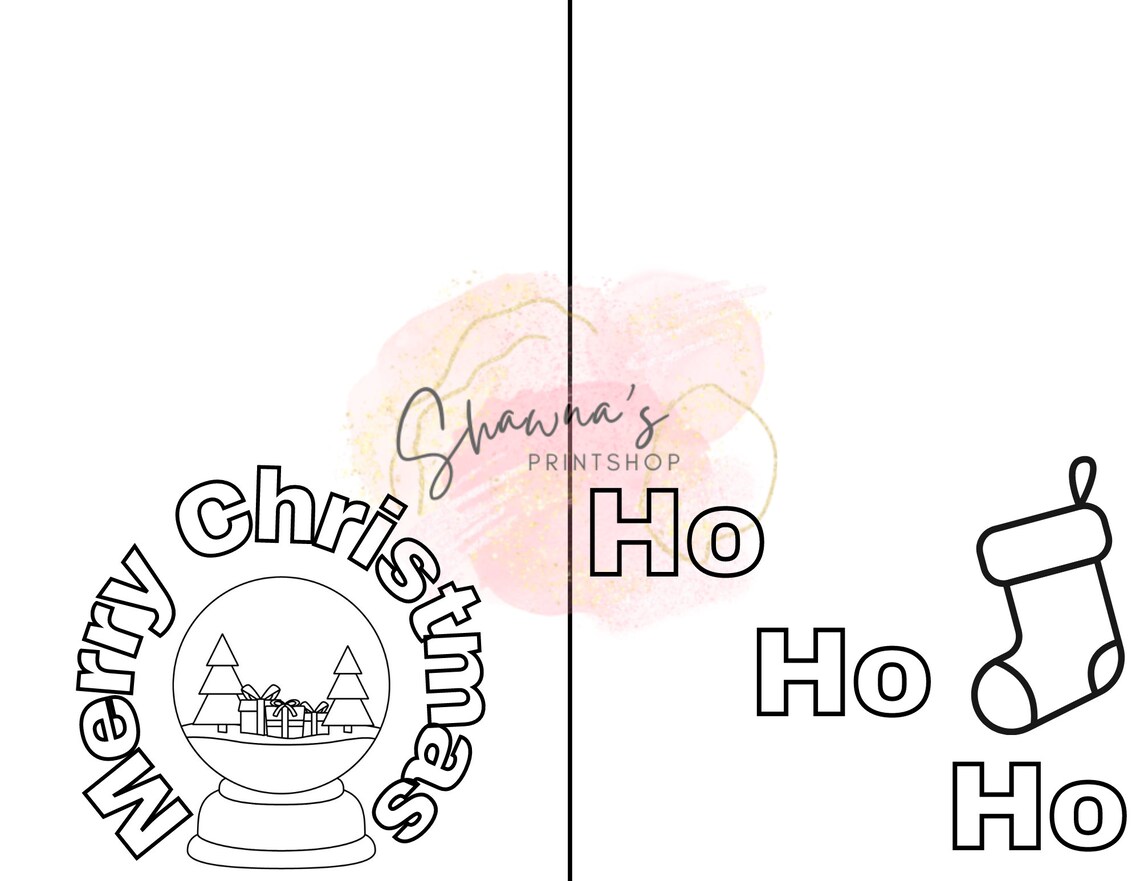 Kids Christmas Craft, Coloring Activity, Children's Christmas Cards ...