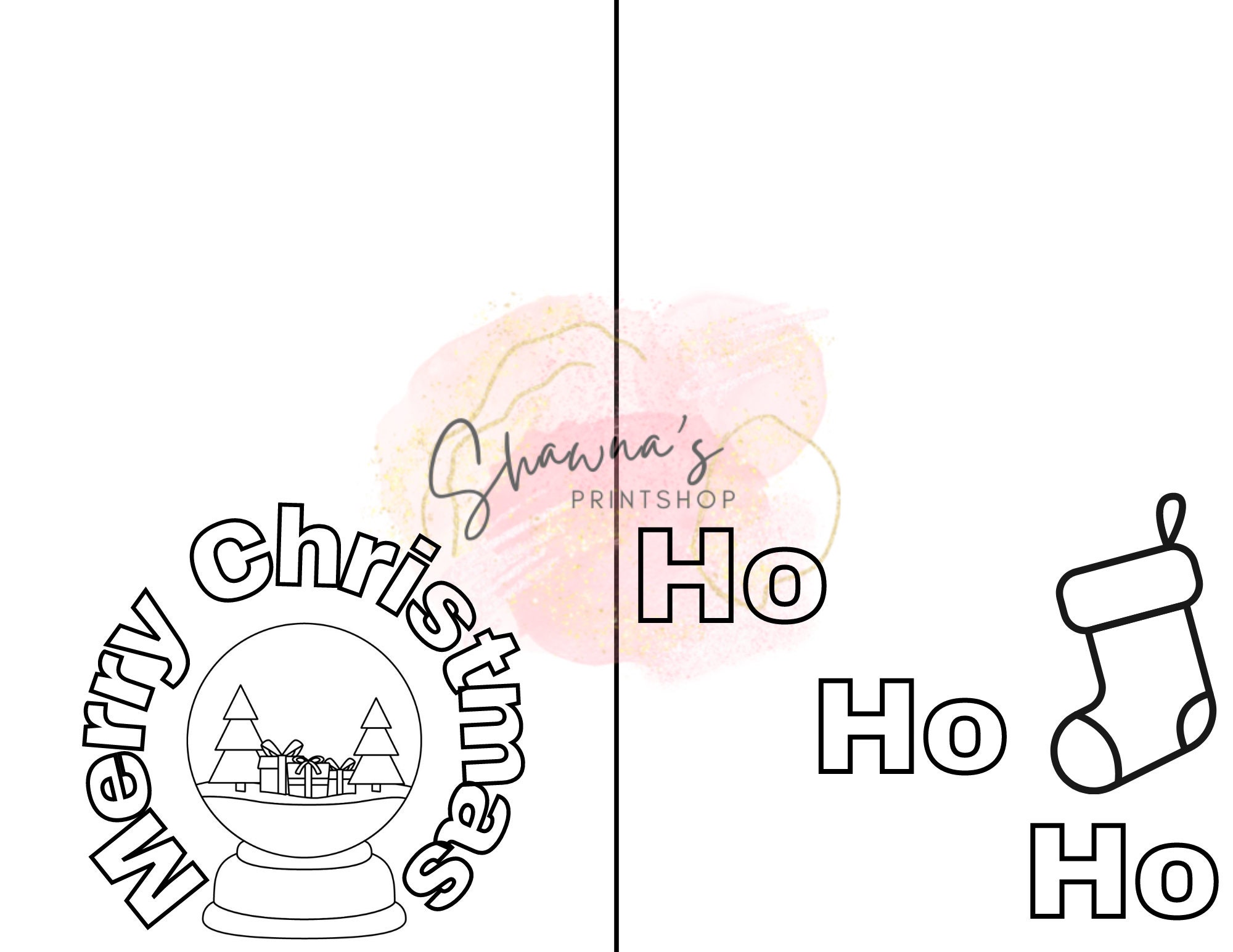 Kids Christmas Craft, Coloring Activity, Children's Christmas Cards ...