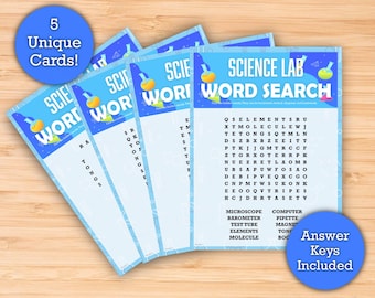 Periodic Table of Elements Word Search (ADVANCED) - Printable Download ...