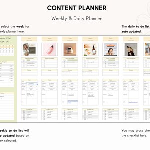 Social Media Content Calendar: Google Sheets Planner (digital Download ...