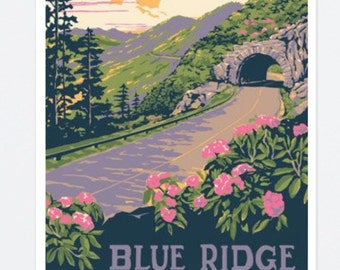 "blue Ridge Parkway" Poster - Etsy
