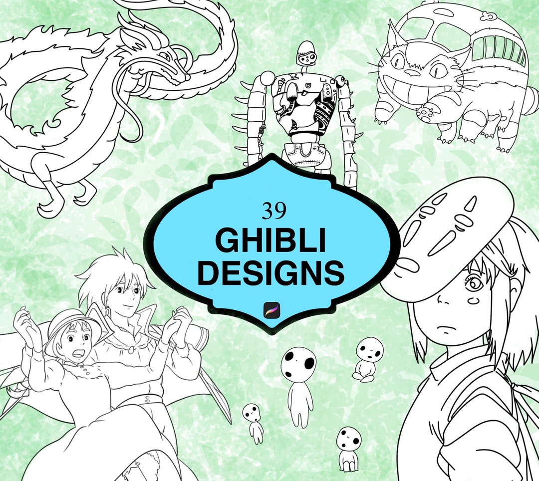 39 Procreate Ghibli Stamps Tattoo Designs - Etsy Australia