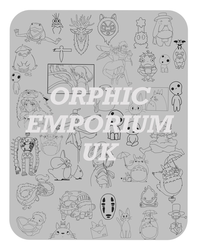 39 Procreate Ghibli Stamps Tattoo Designs - Etsy Australia