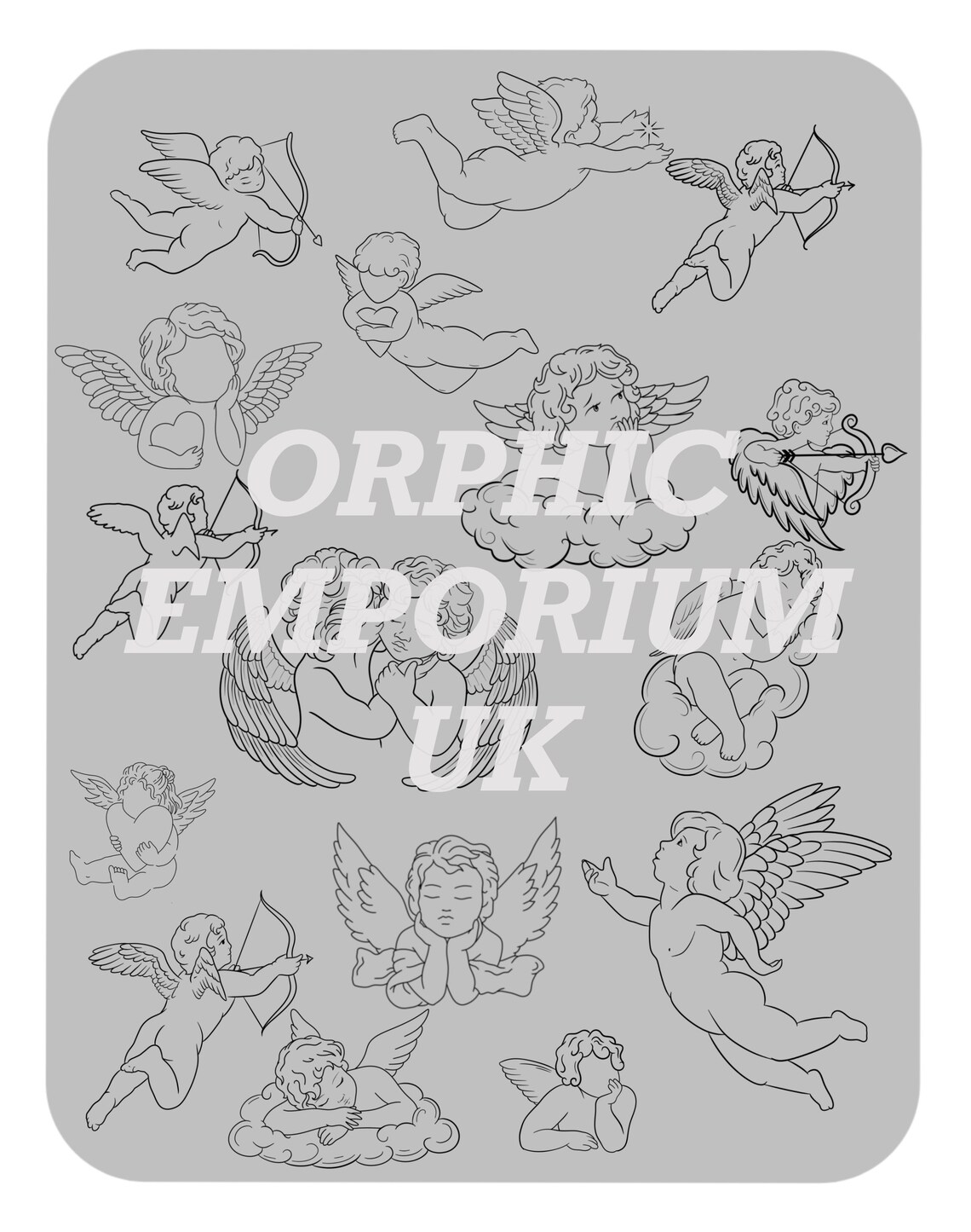 16 Procreate Cherub Stamps Tattoo - Etsy