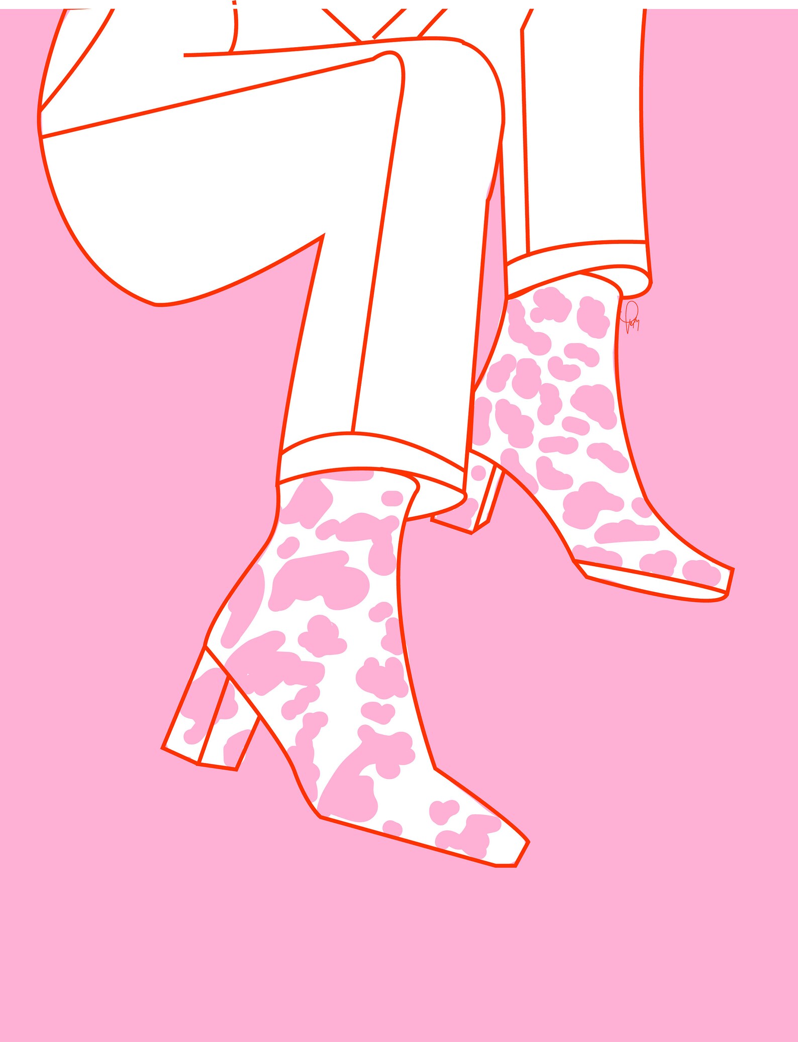 Cow Print Bootie Print - Etsy