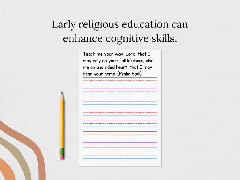 100 Page Bible Verse Handwriting Practice, 1st Grade, 2nd Grade, Sunday ...