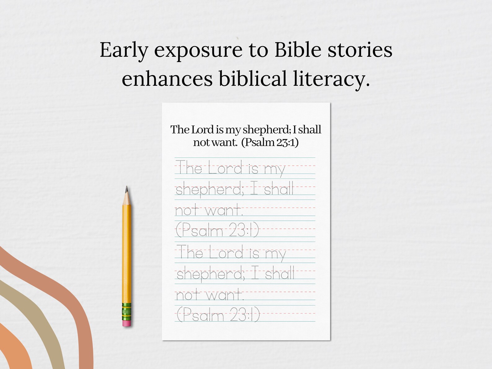 50 Bible Verses, Handwriting Pages, Printable, Digital, Kids Bible ...