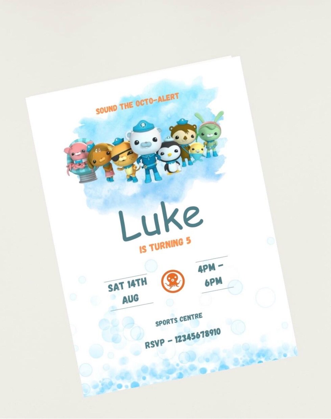 Octonauts Birthday Invitation Template | Customisable Digital Invite ...