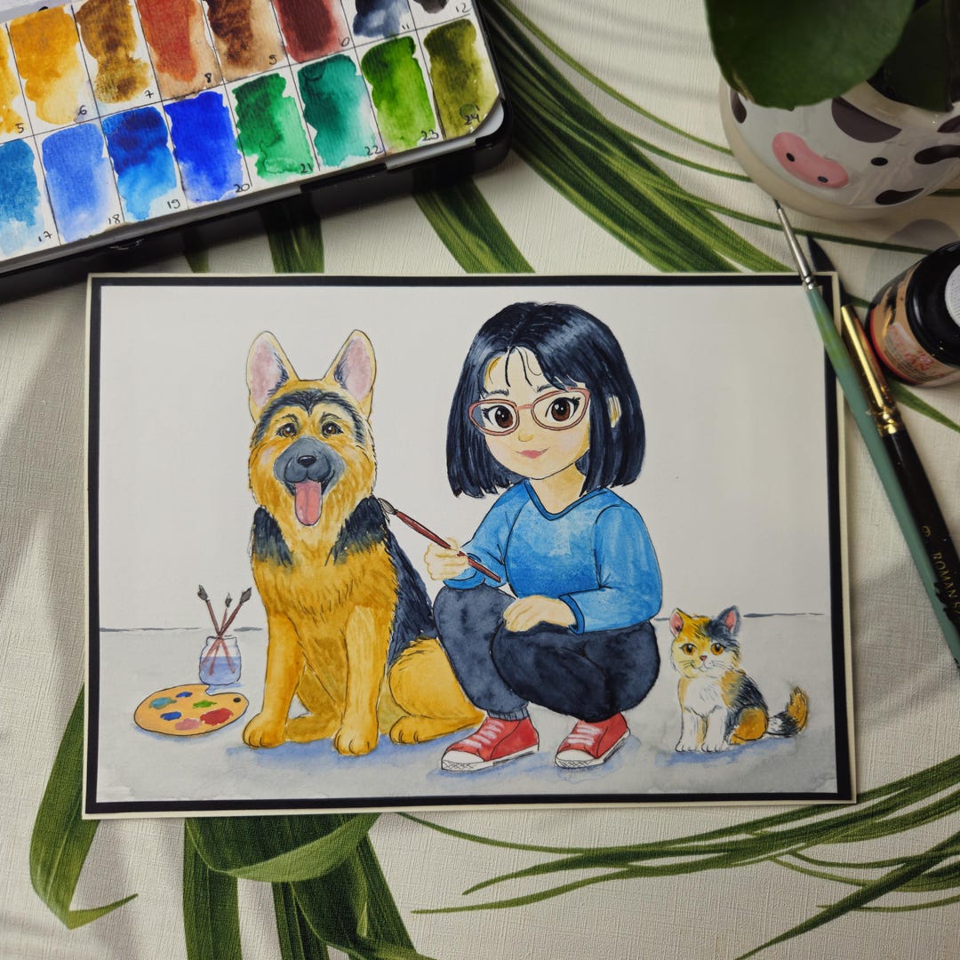 Design Your Own Card, Handpainting Card Watercolor, Your Design Card ...
