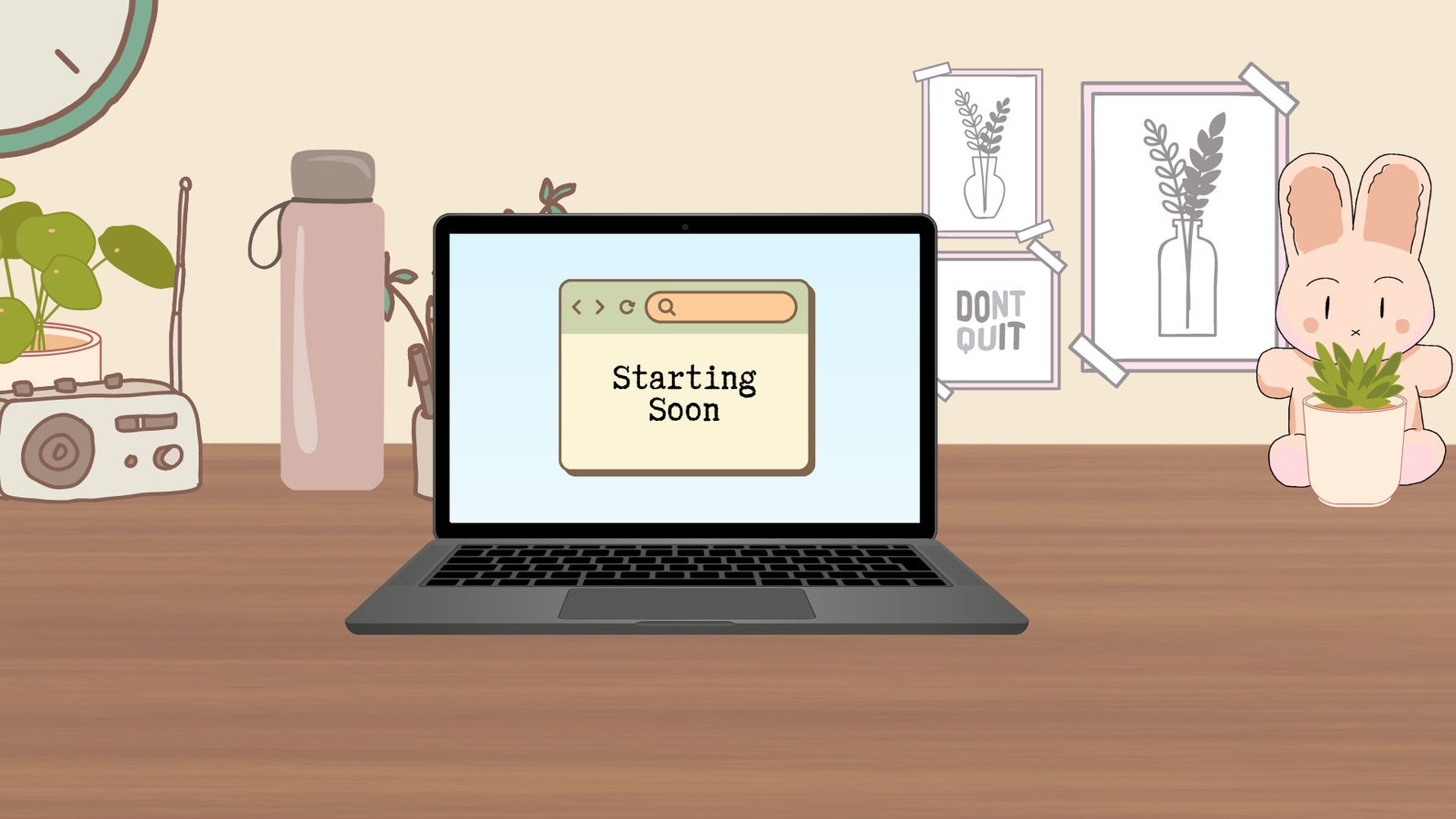 Minimalist Starting Soon Screen - Etsy