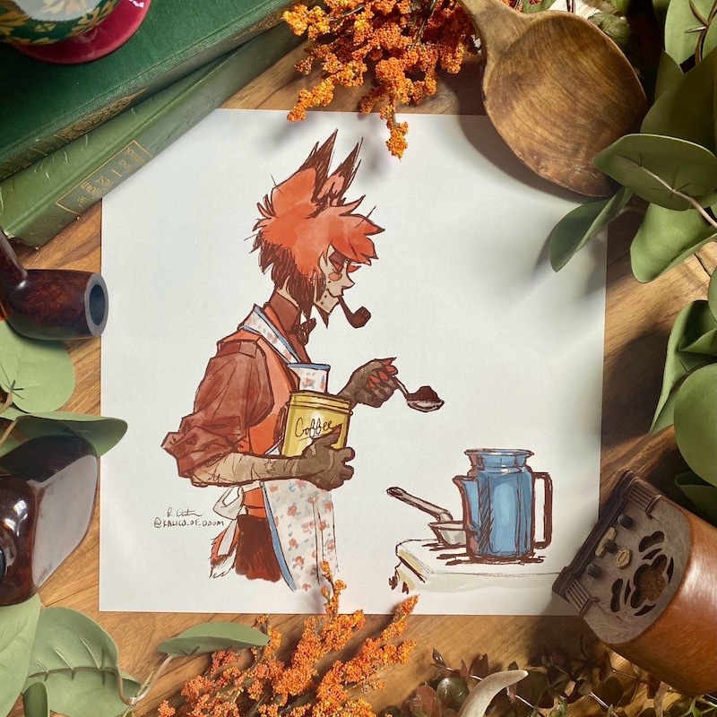 Hazbin Hotel Alastor Playmat - Etsy