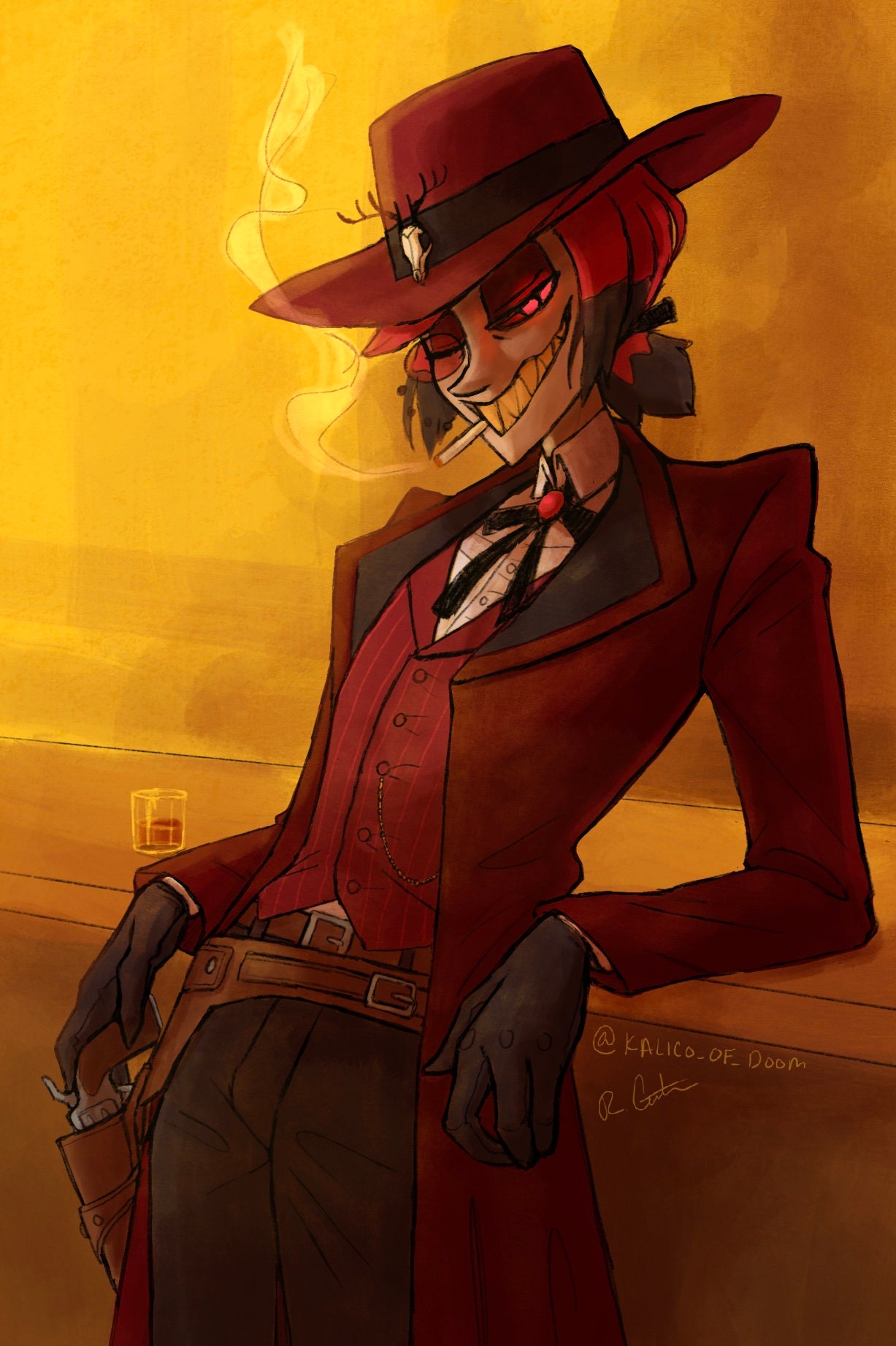 Cowboy Alastor 4x6 Mini Print - Etsy