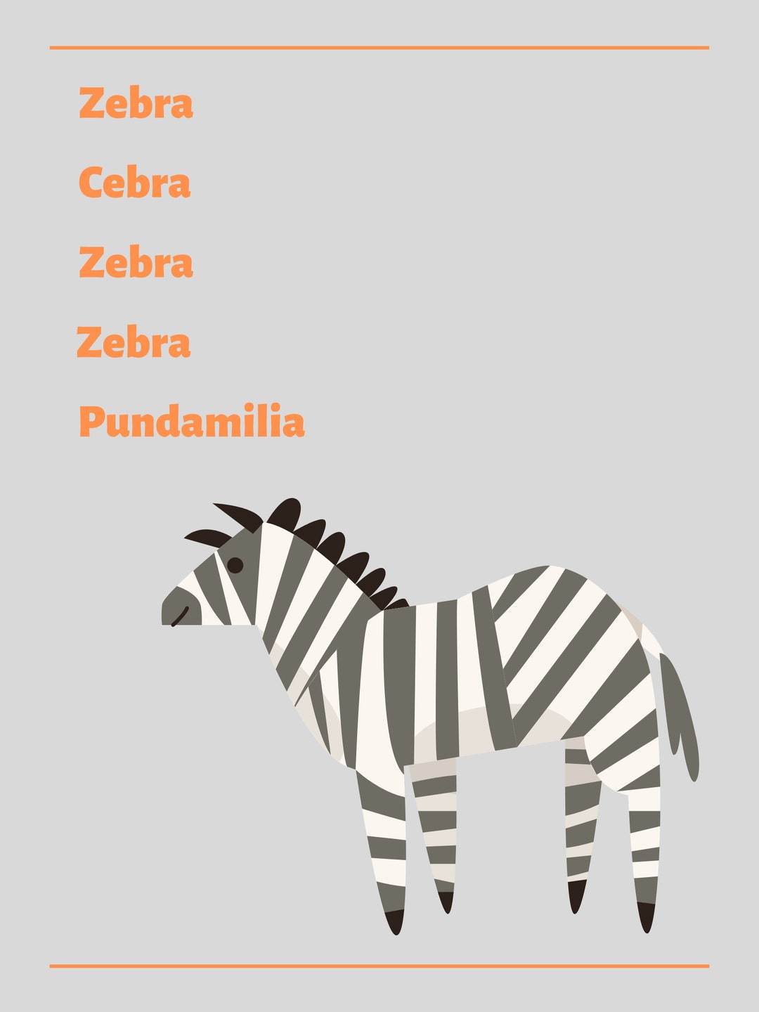 Digital Download - Zebra Languages Graphic - Etsy