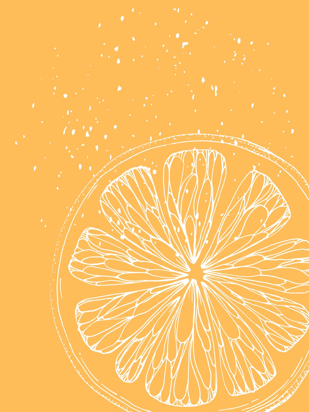 Digital Download - Orange Graphic - Etsy