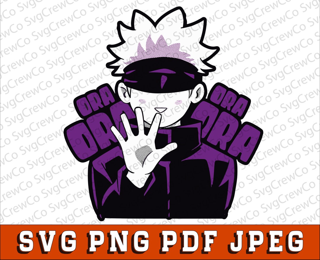 Gojo Ora Ora PNG Jujutsu Png Anime PNG Print Cricut - Etsy Ireland