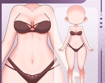 Live2d Vtuber Model Body Base Full Rigged & PSD Editable Commercial Use - Etsy