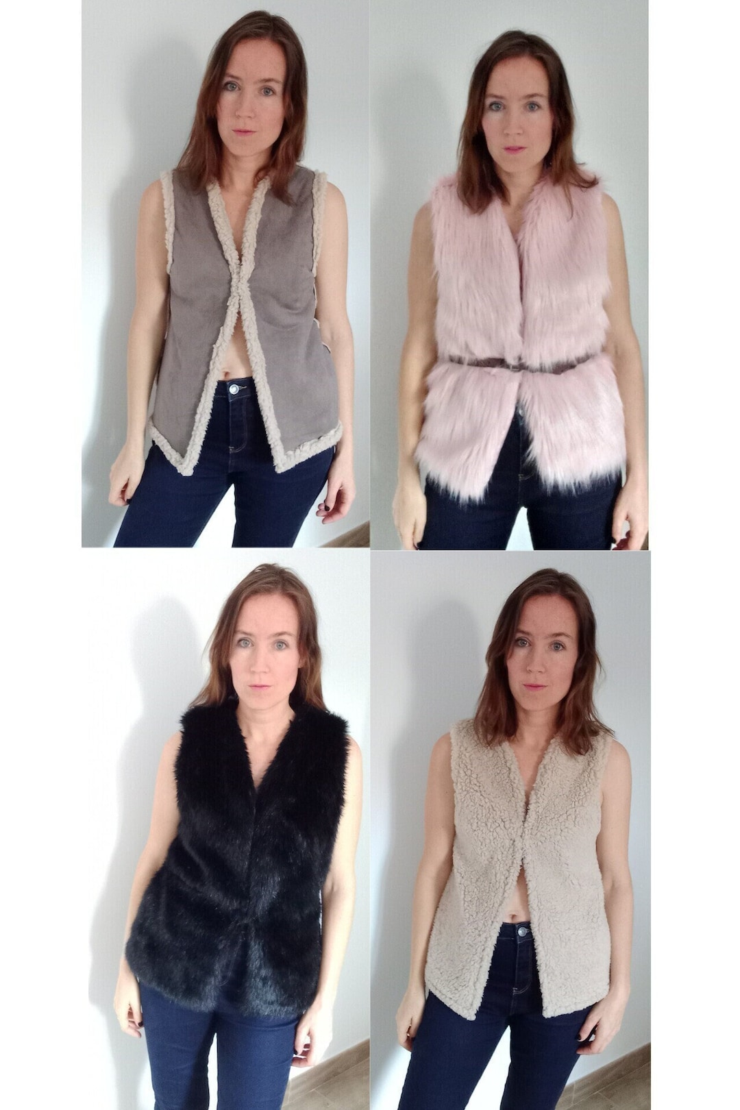 Cozy Fur Vest Sewing Pattern (pdf) - Etsy