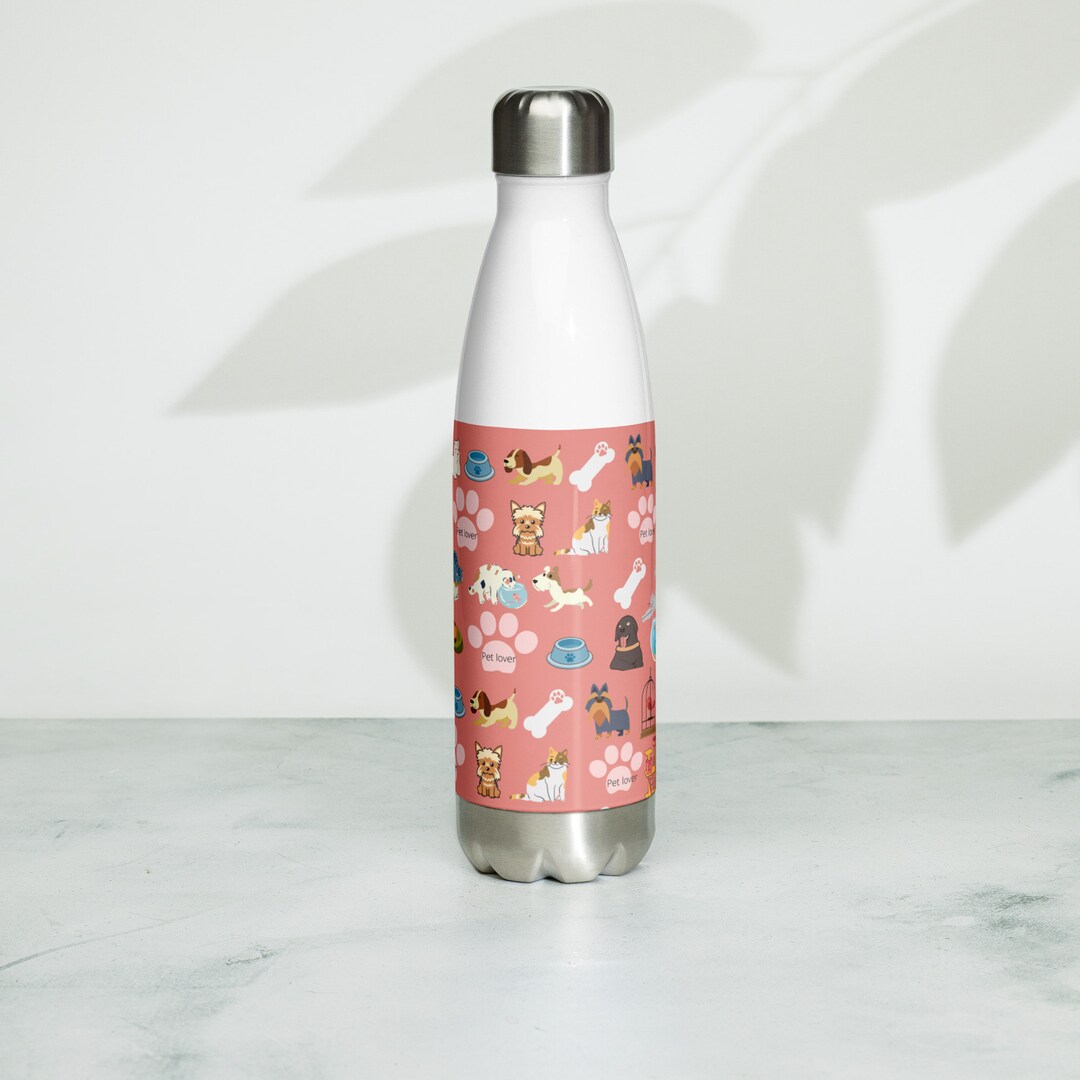 Pet Lover Water Bottle Pets Stainless Steel Tumbler Pet Sitter Gift - Etsy