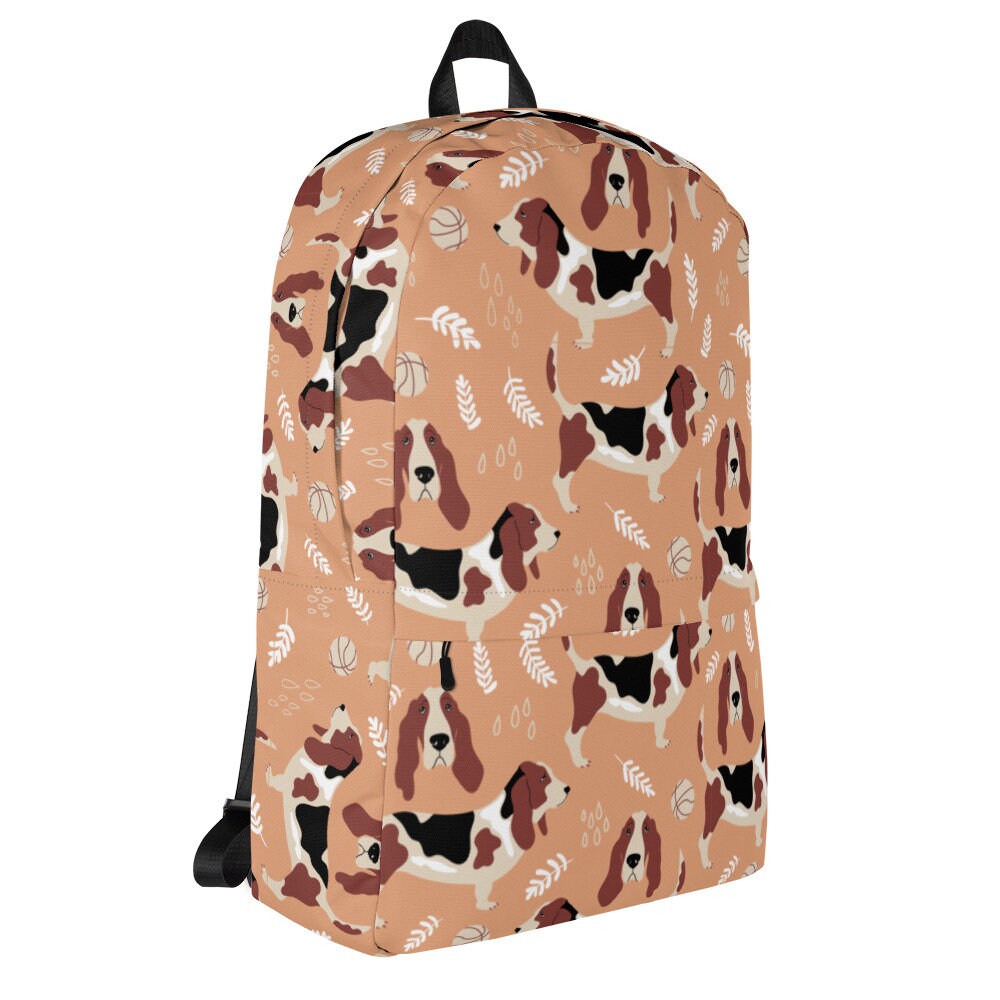 Basset Hound Backpack Bassethound Dog Bag Personalized Hound Lover Gift ...