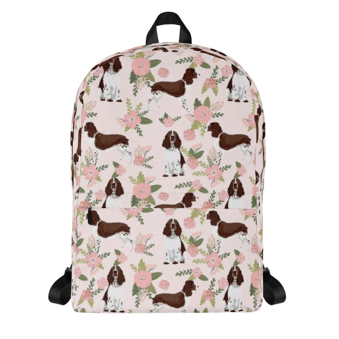 Springer Spaniel Backpack Cocker Spaniel Bag Personalized Spaniel Lover ...