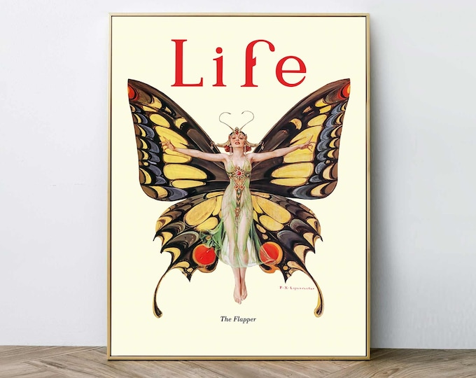 Life Magazine Cover the Flapper Feb 2,1922 Museum Quality Print - Etsy