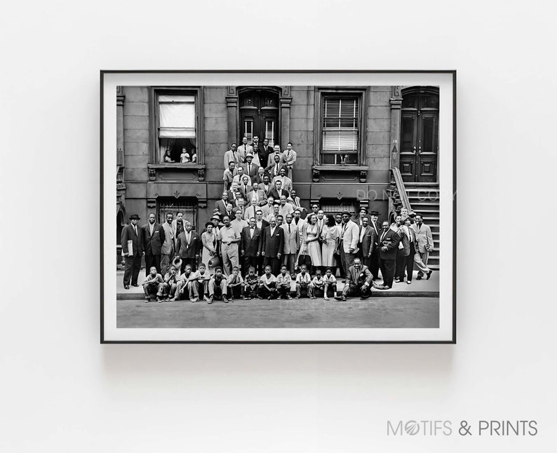 Jazz Portrait Print A Great Day in Harlem Art Kane's - Etsy