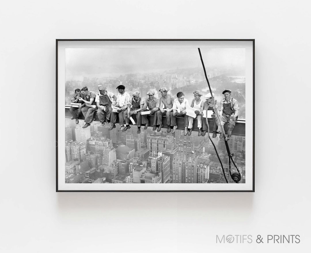 Charles C. Ebbets Print | Lunchtime Atop a Skyscraper 1932 | the ...