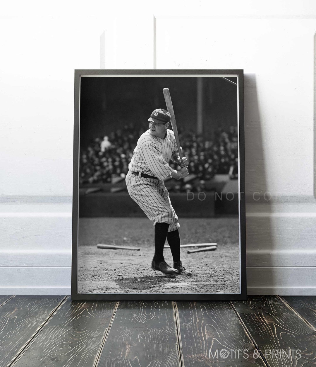 Babe Ruth Print | New York Yankees | Vintage 1921 | Premium Quality ...