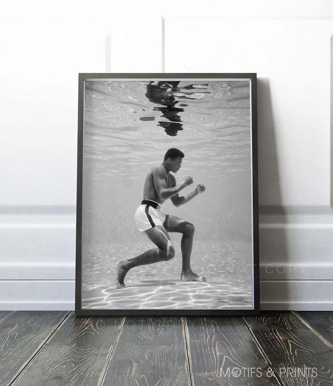 Muhammad Ali Print Training Underwater 1961 Vintage Photo Poster ...