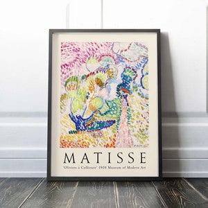 Henri Matisse Print | Exhibition Poster | Oliviers à Collioure 1908 ...