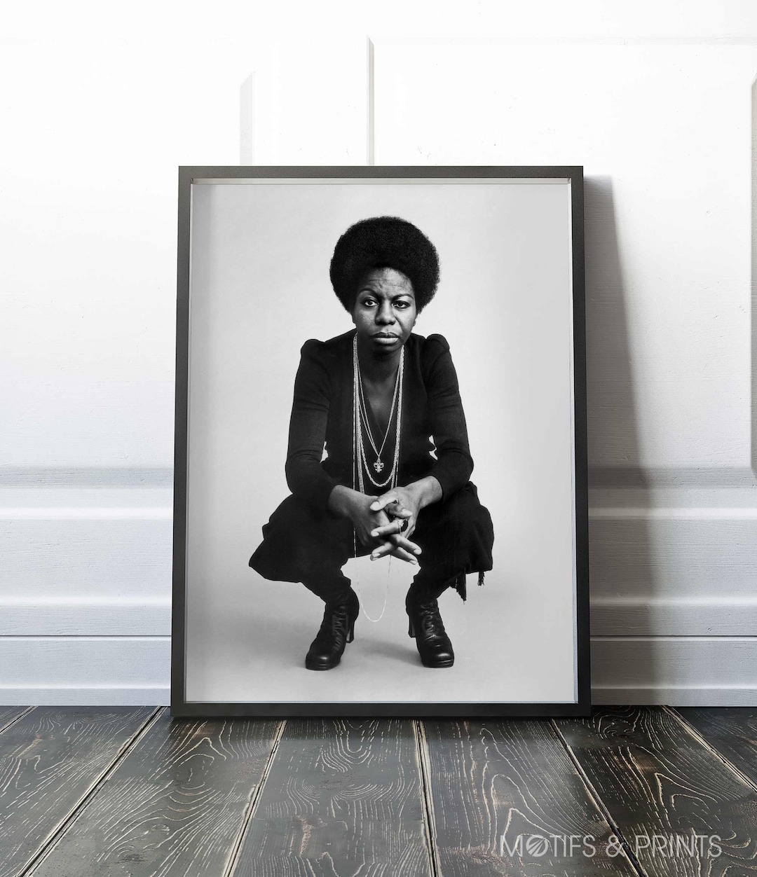 Nina Simone | Portrait of American Singer Nina Simone 1969 | Premium ...
