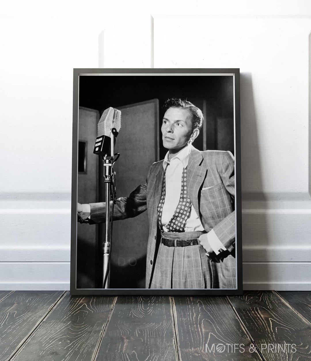 Frank Sinatra Print | 1965 Frank Sinatra in Studio | Poster | Premium ...