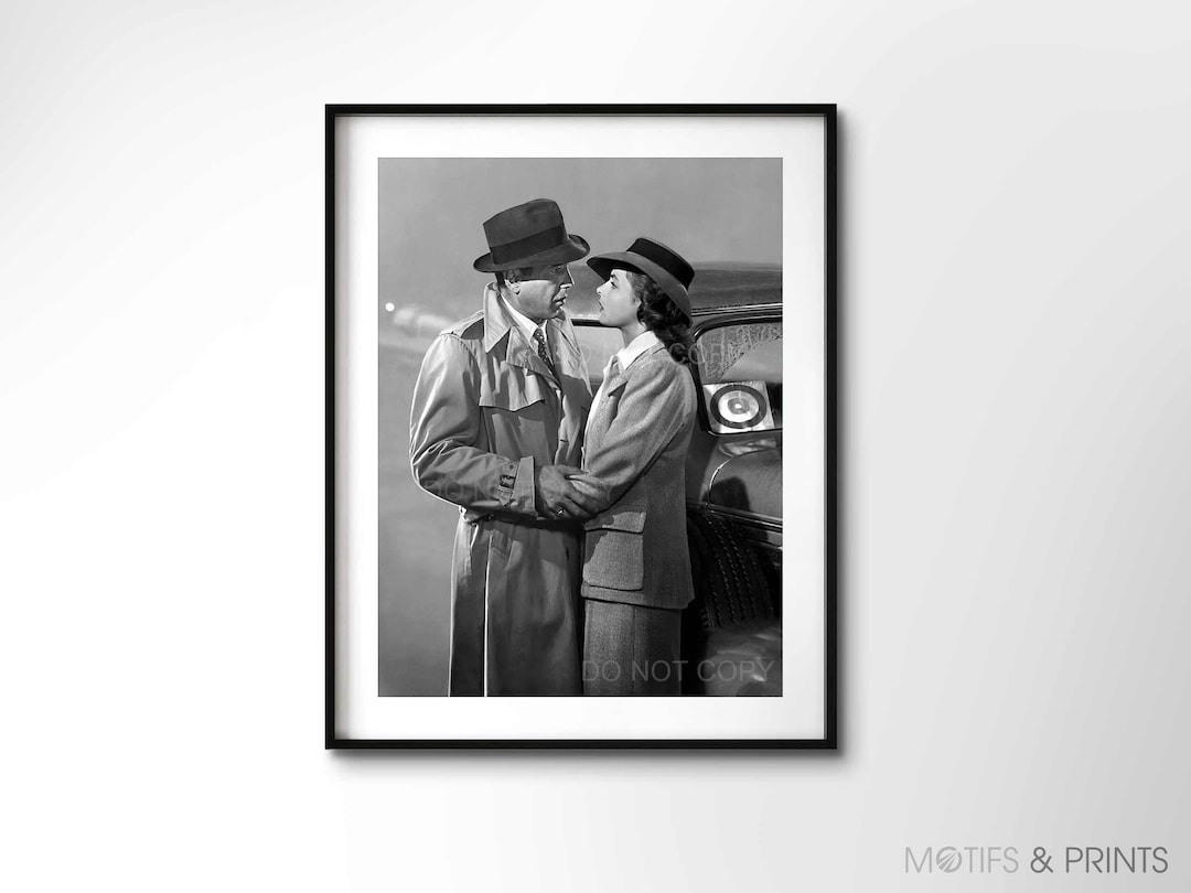 Casablanca Print | Humphrey Bogart and Ingrid Bergman in Casablanca ...